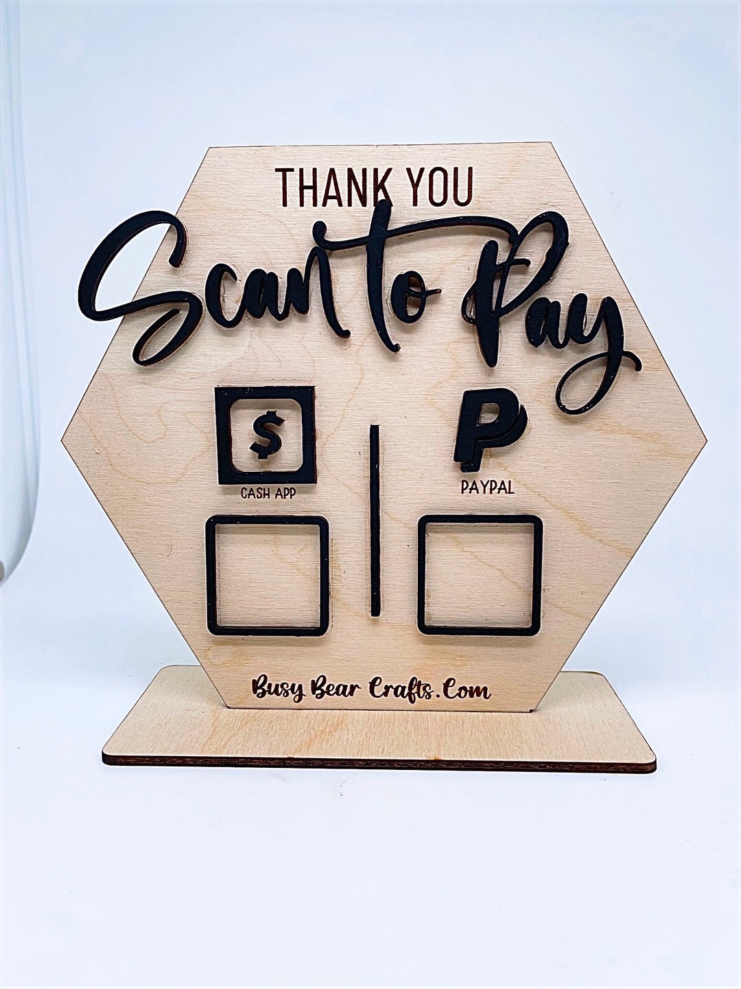 Scan to Pay Display SVG Digital File Scan Me Socials Display-ready to ...