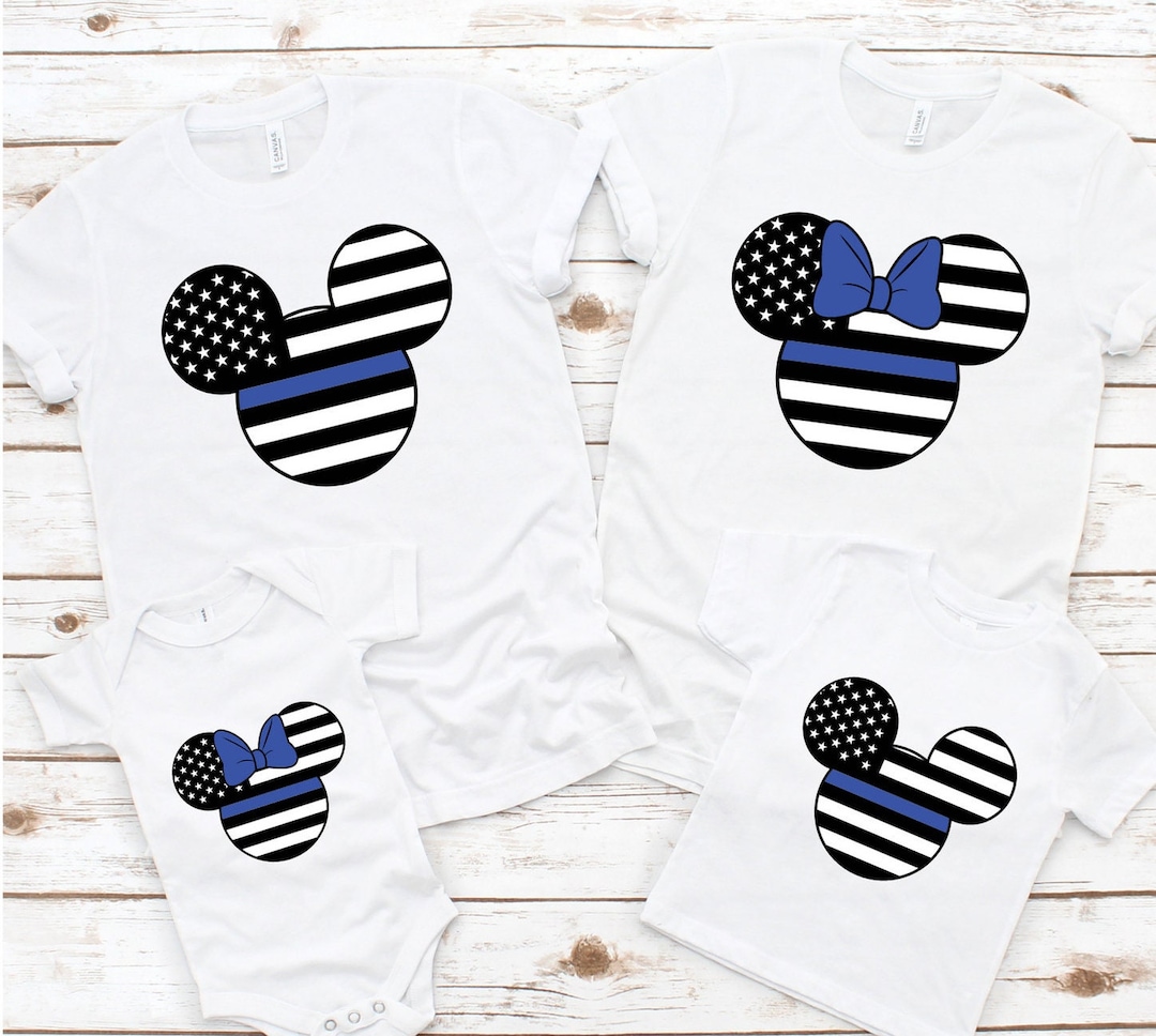 Police Mickey, Police Minnie, Disney Family, Shirt Disney, Family ...