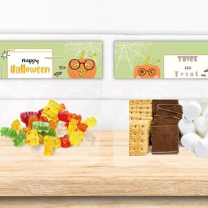 Halloween Sandwich Toppers, Classroom Party Treat Bag Topper, Candy Bag ...