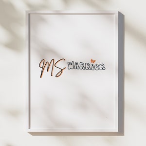 Multiple Sclerosis Svg File, MS Warrior, MS Awareness Month, Orange ...
