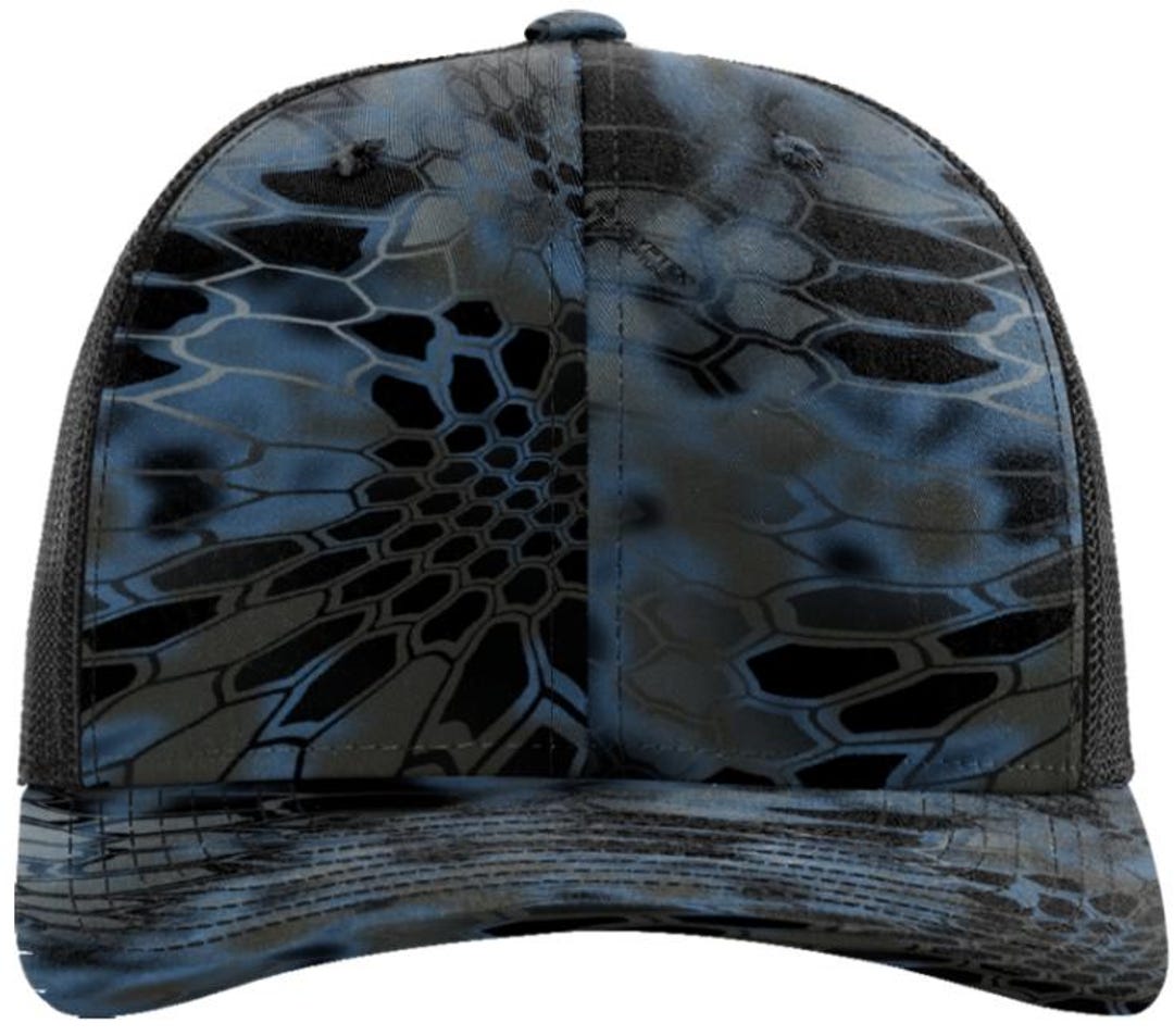 Custom Krytek Neptune/black Richardson Hat - Personalized Trucker Caps ...