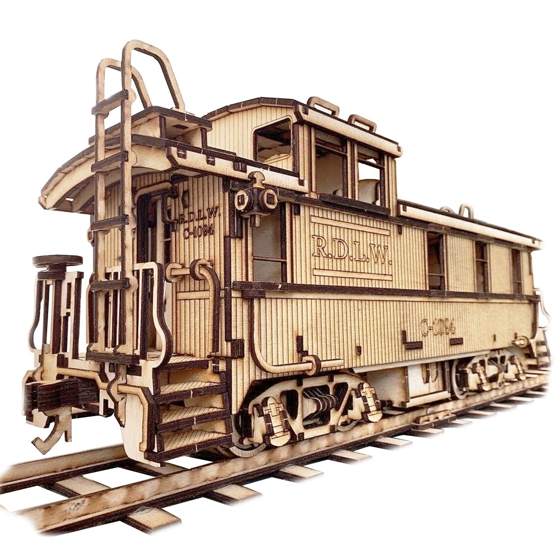 C-1094 Wood Sided Caboose Kit - Etsy