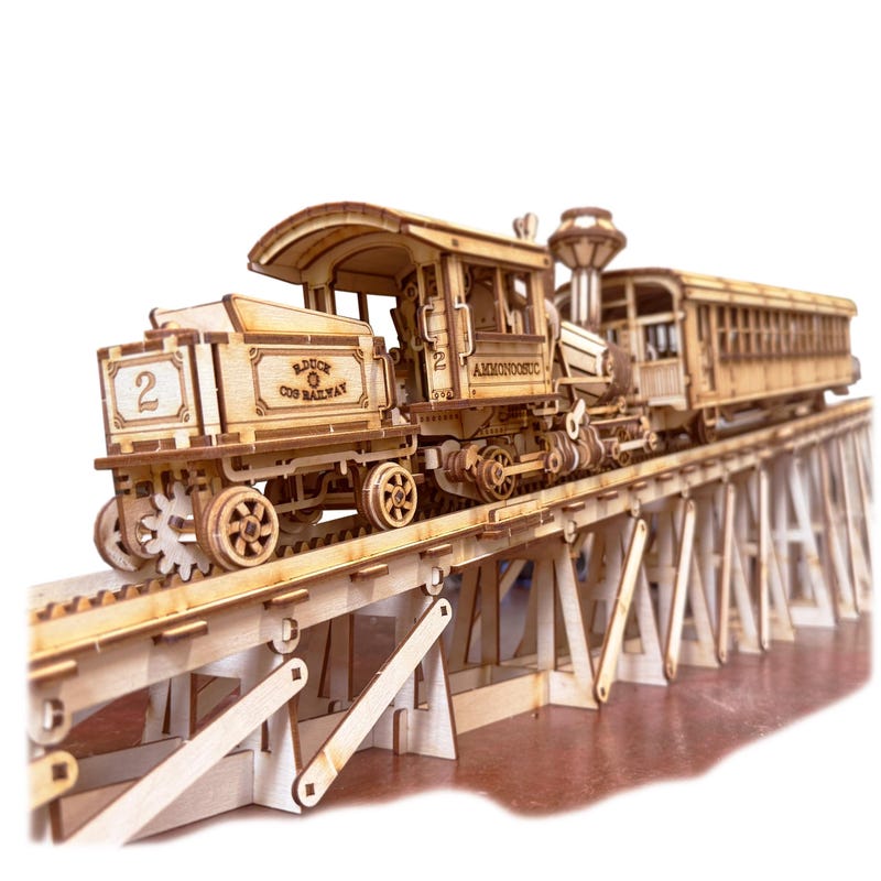 Wooden Train Railway - Etsy