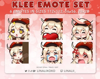 Klee Genshin Emote - Etsy