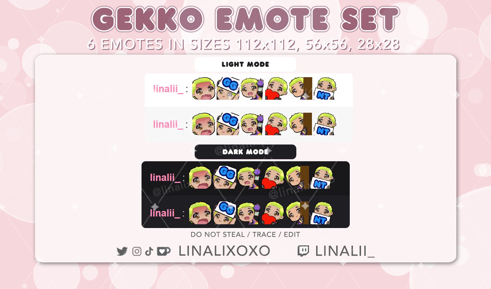 Valorant Gekko Emote Set Pack Cute Chibi Twitch Streamer Discord Emotes Etsy