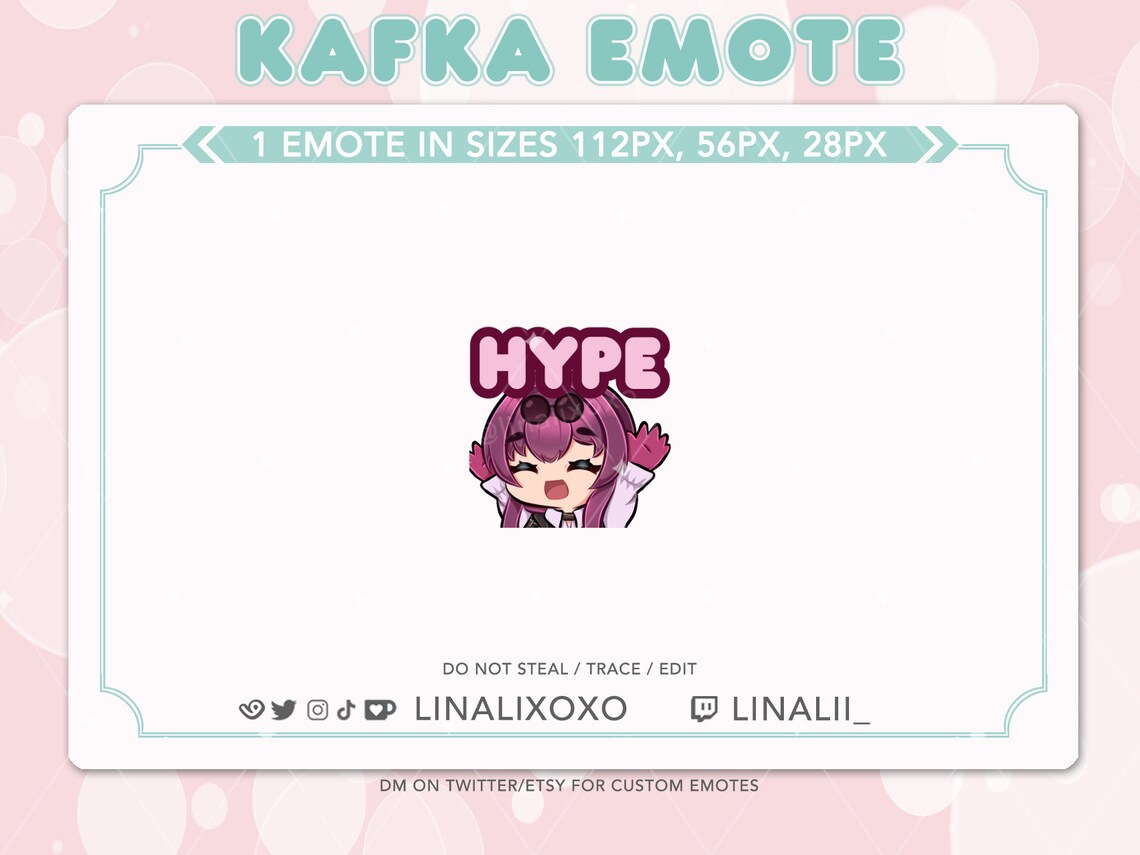 Hype Hypers Celebration Yay Honkai Star Rail Kafka Emote | Cute Chibi ...