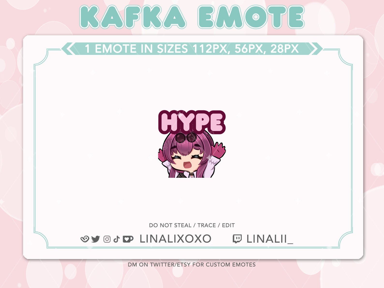 Hype Hypers Celebration Yay Honkai Star Rail Kafka Emote | Cute Chibi ...