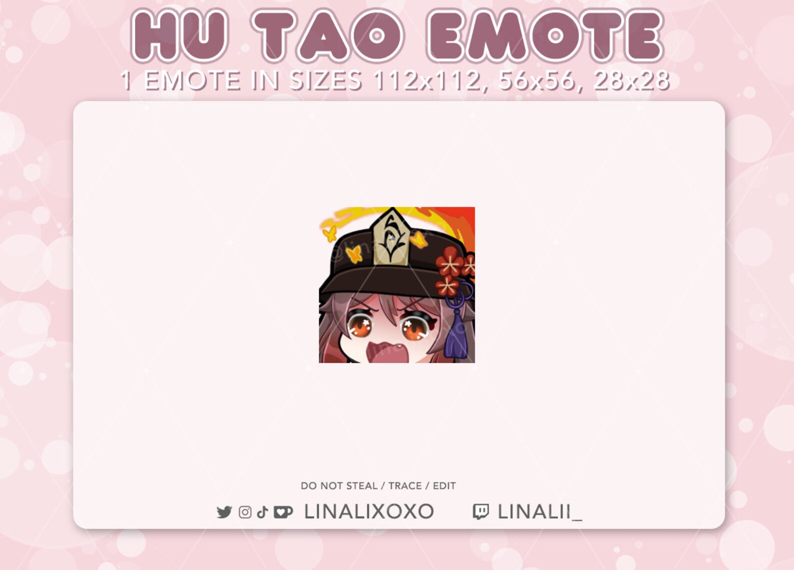 Angry Mad Rage Genshin Impact Hu Tao Emote Cute Chibi Twitch Streamer ...