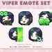 Valorant Viper Emote Set Pack | Cute Chibi Twitch Streamer Discord ...