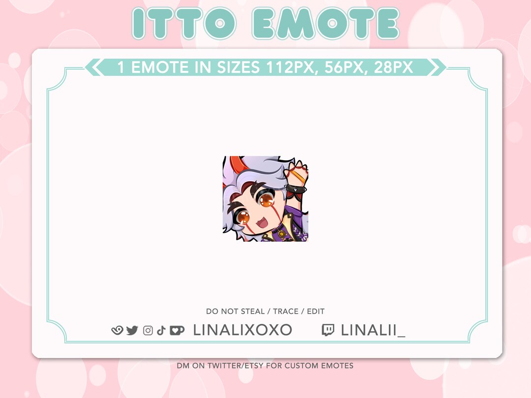 Hi Wave Hello Greeting Genshin Impact Arataki Itto Emote Cute Chibi ...