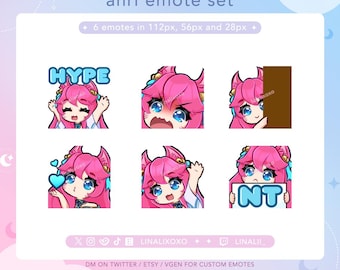 Ahri League of Legends Emotes, Lol Emote Pack (5) - Etsy