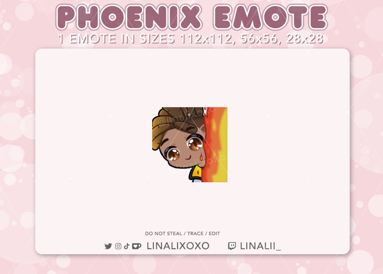 Lurk Peek Hide Valorant Phoenix Emote | Cute Chibi Twitch Streamer ...