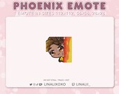 Lurk Peek Hide Valorant Phoenix Emote Cute Chibi Twitch - Etsy
