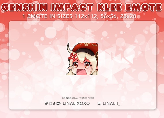 Angry Rage Mad Genshin Impact Klee Emote Twitch/discord - Etsy