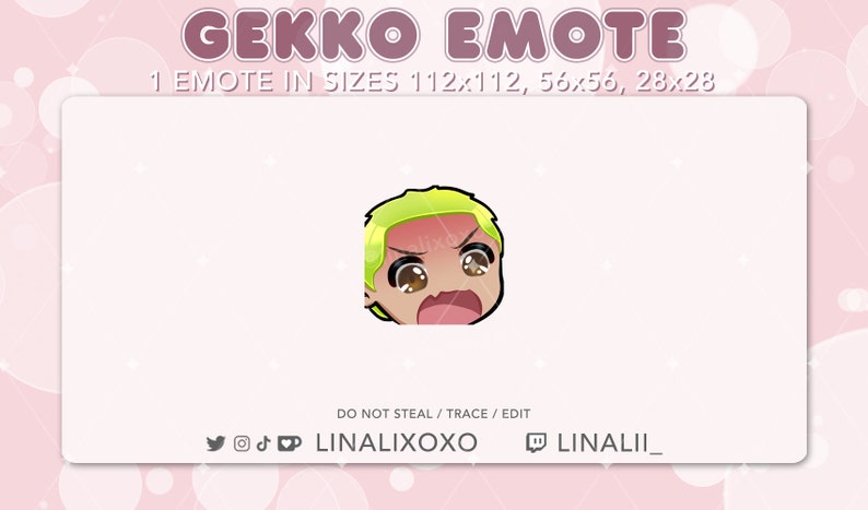 Angry Rage Mad Valorant Gekko Emote | Cute Chibi Twitch Streamer ...