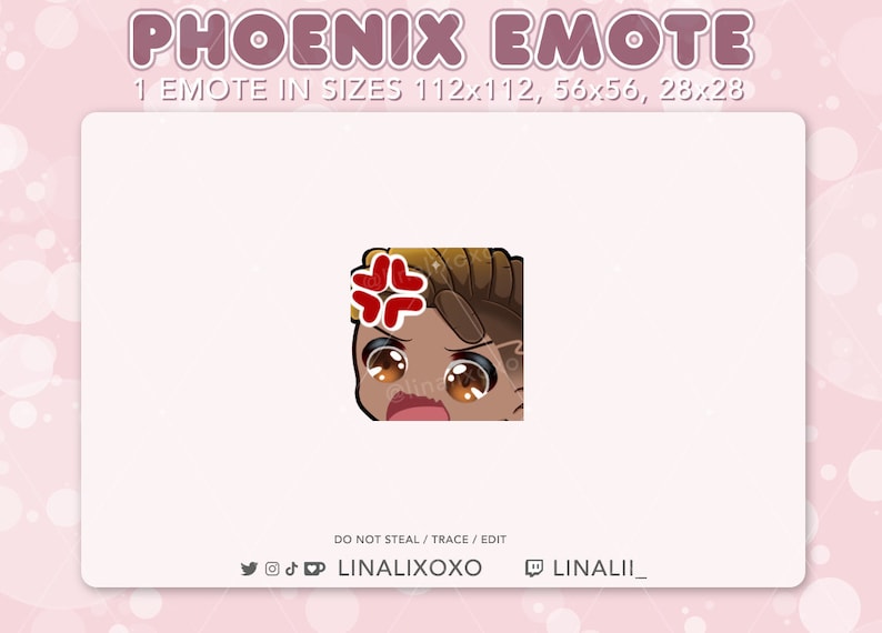 Angry Mad Rage Valorant Phoenix Emote | Cute Chibi Twitch Streamer ...