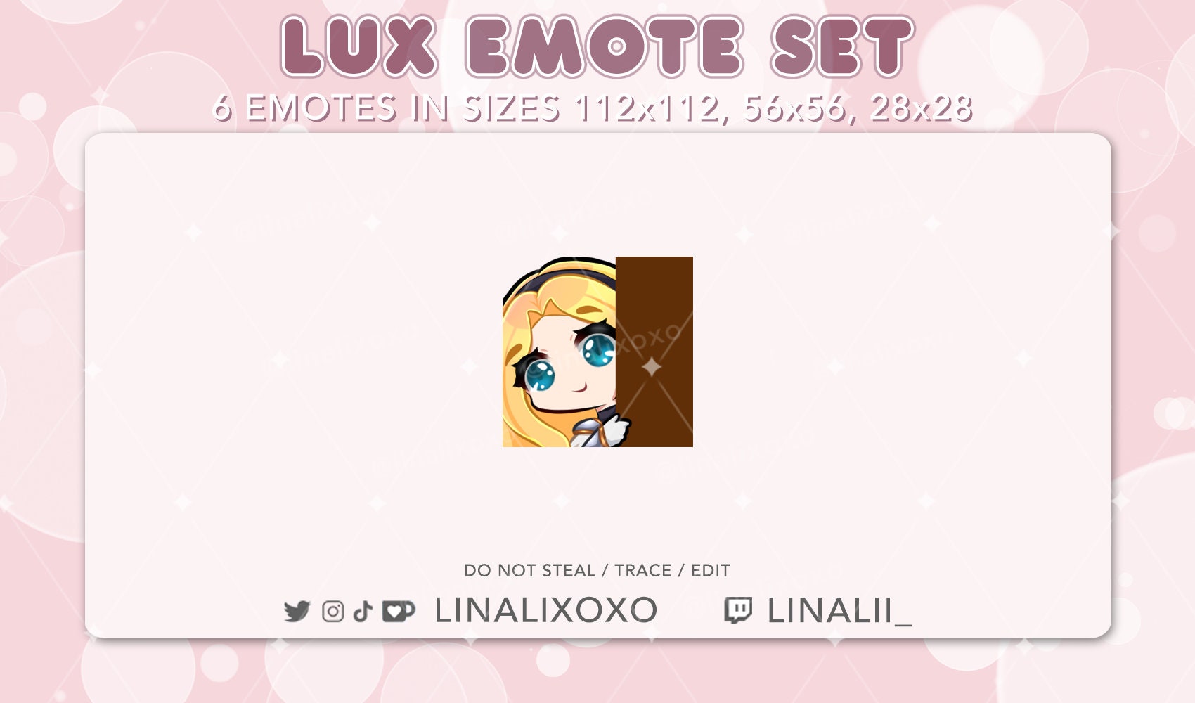 Lurk Peek Wall Lol League of Legends Lux Emote Cute Chibi Twitch ...