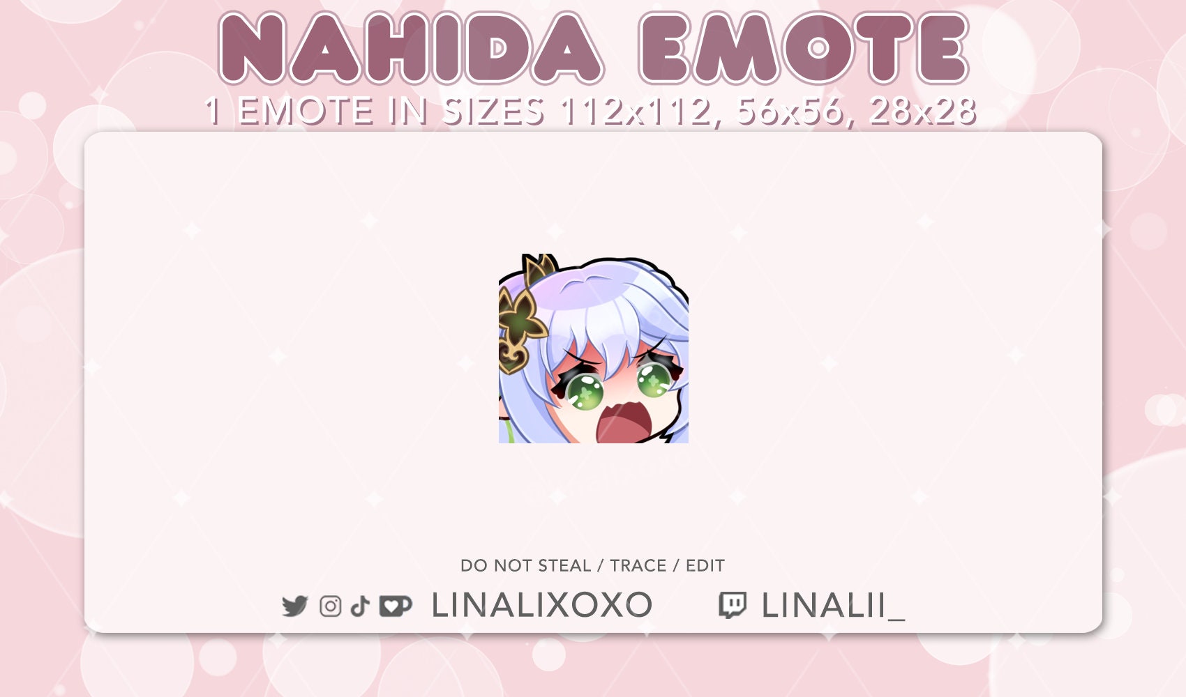Angry Mad Rage Genshin Impact Nahida Emote Cute Chibi Twitch Streamer ...