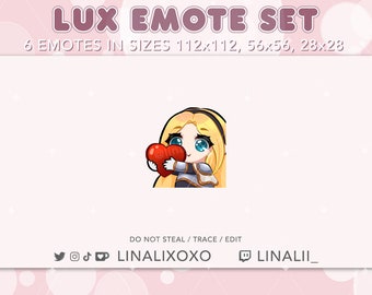 Lux Love Emote - Etsy