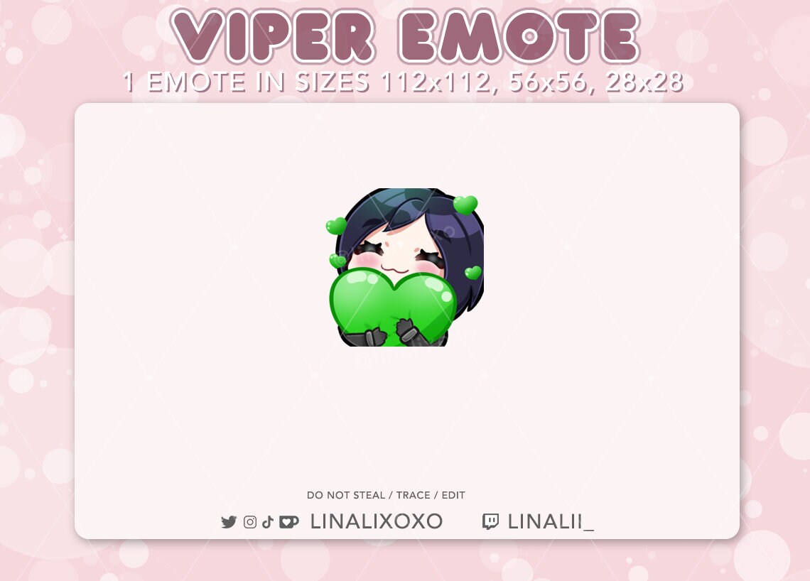 Love Heart Hug Valorant Viper Emote | Cute Chibi Twitch Streamer ...