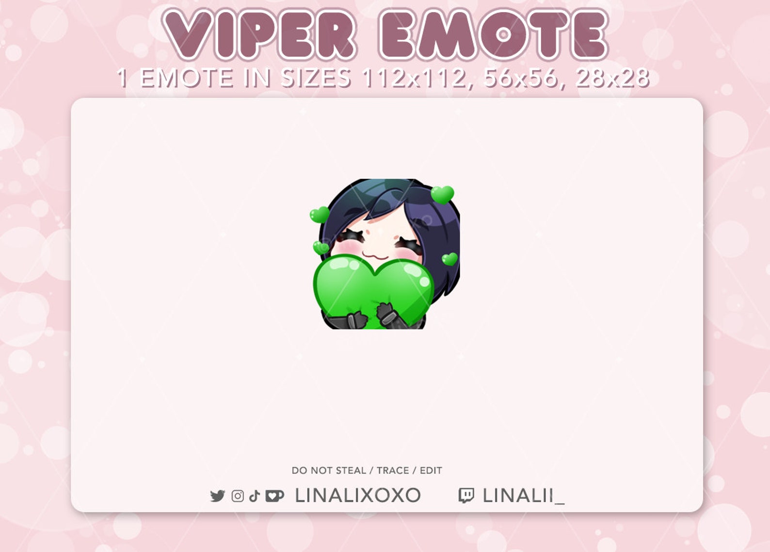 Love Heart Hug Valorant Viper Emote | Cute Chibi Twitch Streamer ...