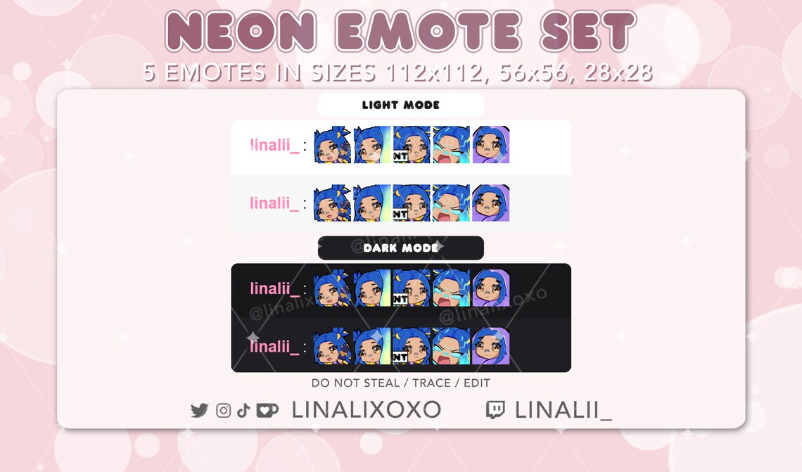 Valorant Neon Emote Set Pack Cute Chibi Twitch Streamer - Etsy