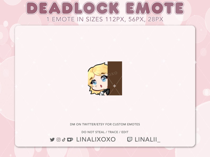 Lurk Hide Peek Valorant Deadlock Emote | Cute Chibi Twitch Streamer ...