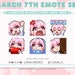 Honkai Star Rail March 7th Emote Set Pack | Cute Chibi Twitch Streamer ...
