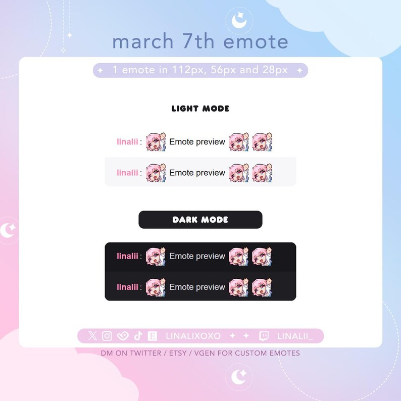 Hi Hello Wave Honkai Star Rail March 7th Emote | Cute Chibi Twitch ...