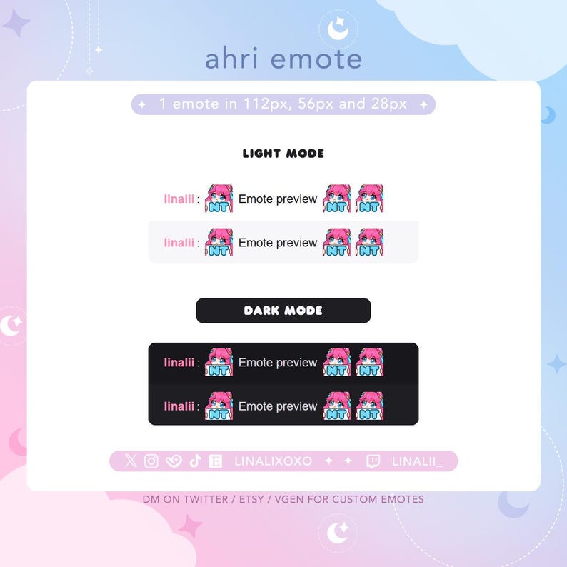 NT Nice Try Sad Lol League of Legends Spirit Blossom Ahri Emote | Cute ...