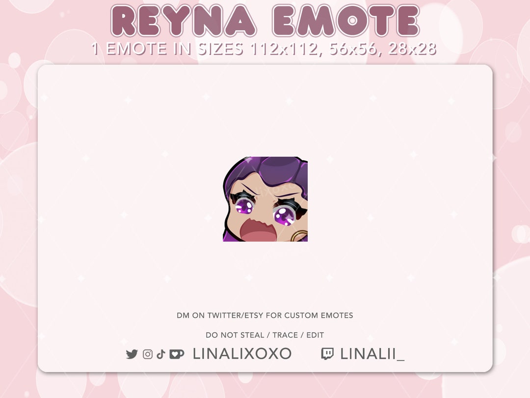 Angry Mad Rage Valorant Reyna Emote | Cute Chibi Twitch Streamer ...