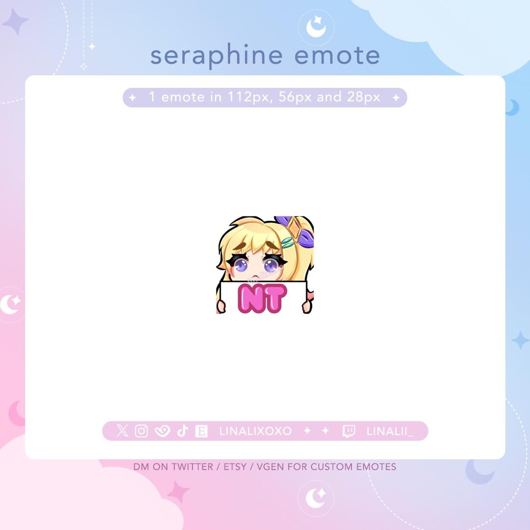 NT Nice Try Sad Lol League of Legends Wild Rift Star Guardian Seraphine ...