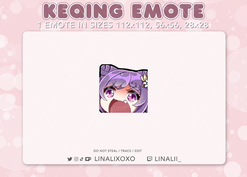 Angry Mad Rage Genshin Impact Keqing Emote Cute Chibi Twitch - Etsy ...