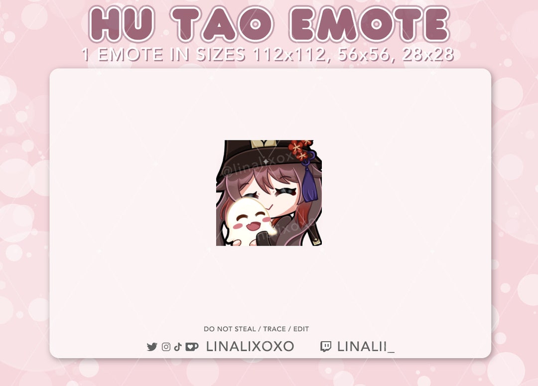 Hug Hugging Genshin Impact Hu Tao Emote Cute Chibi Twitch Streamer ...