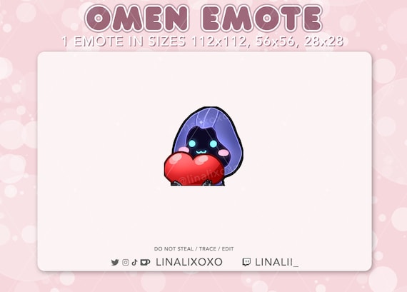 Love Heart Blush Valorant Omen Emote Cute Chibi Twitch - Etsy UK