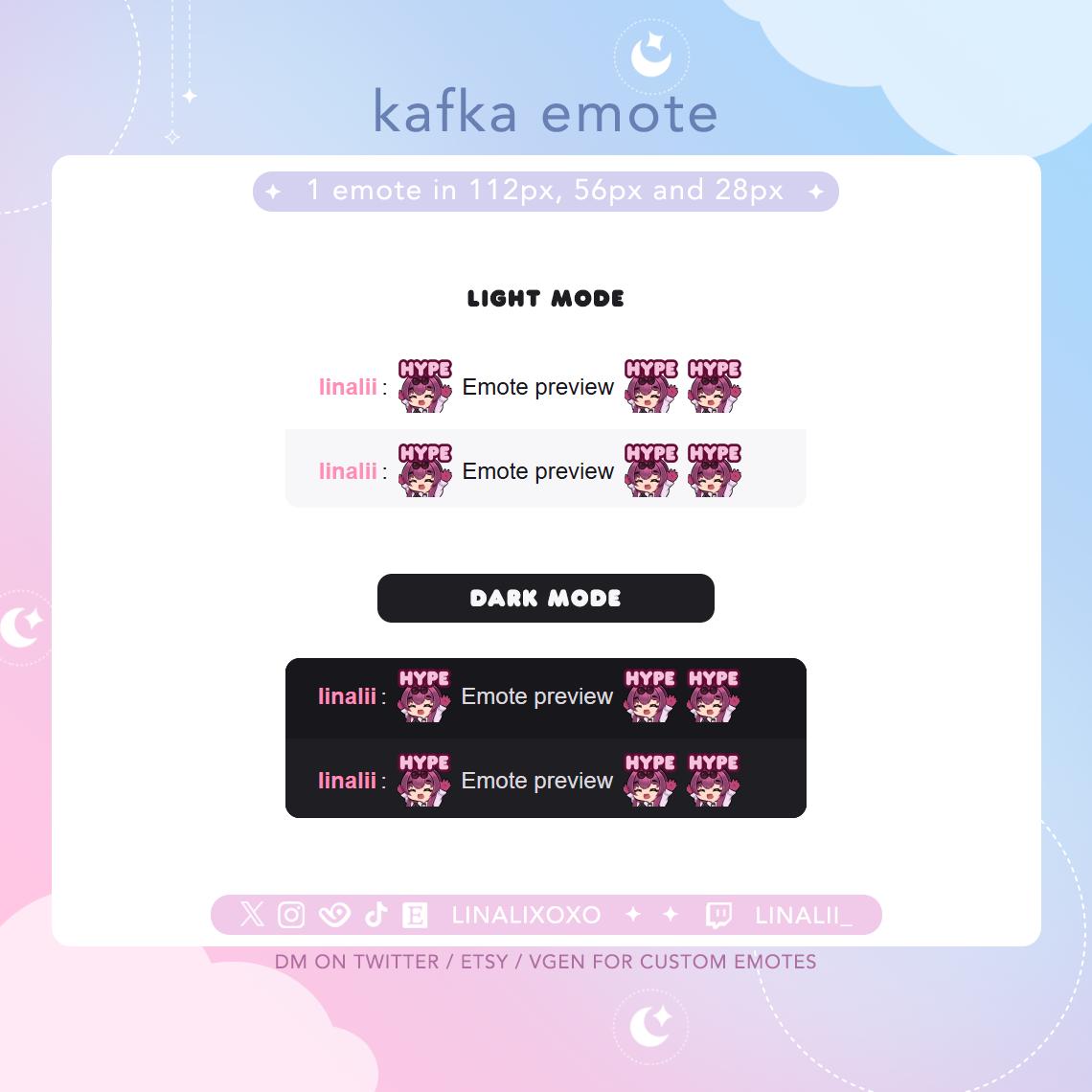 Hype Hypers Celebration Yay Honkai Star Rail Kafka Emote | Cute Chibi ...