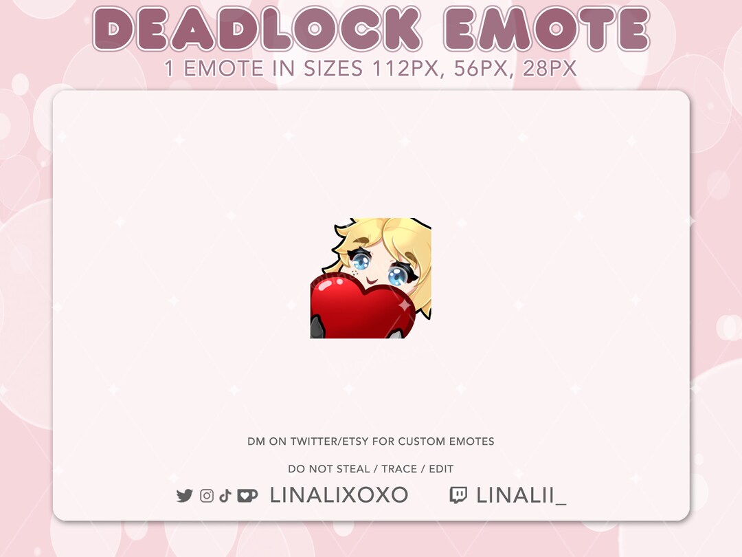 Love Heart Valorant Deadlock Emote | Cute Chibi Twitch Streamer Discord ...