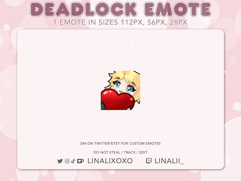 Love Heart Valorant Deadlock Emote | Cute Chibi Twitch Streamer Discord ...
