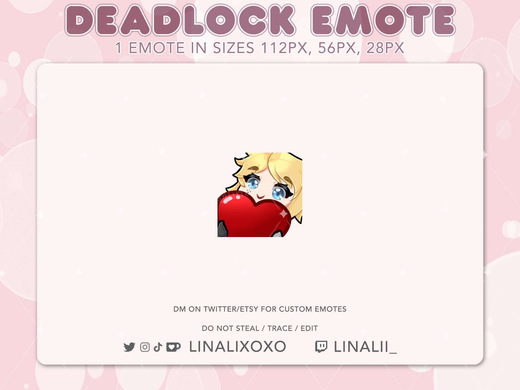 Love Heart Valorant Deadlock Emote Cute Chibi Twitch Streamer Discord ...