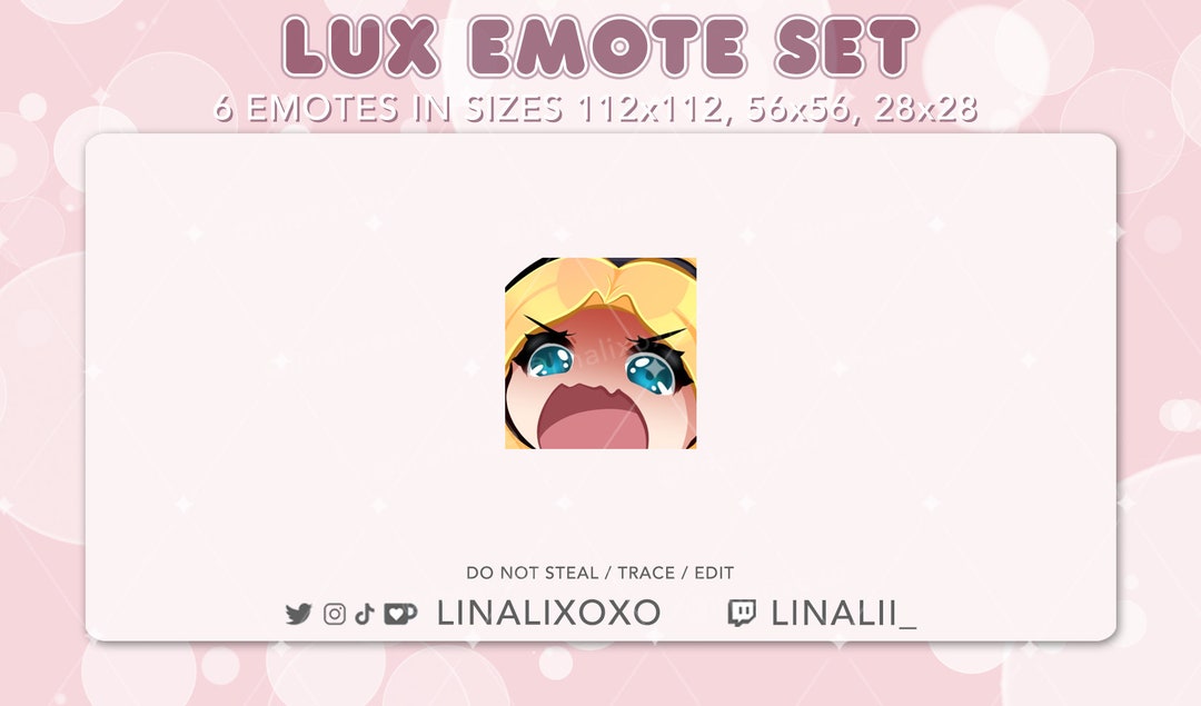 Angry Rage Mad Lol League of Legends Lux Emote Cute Chibi Twitch ...