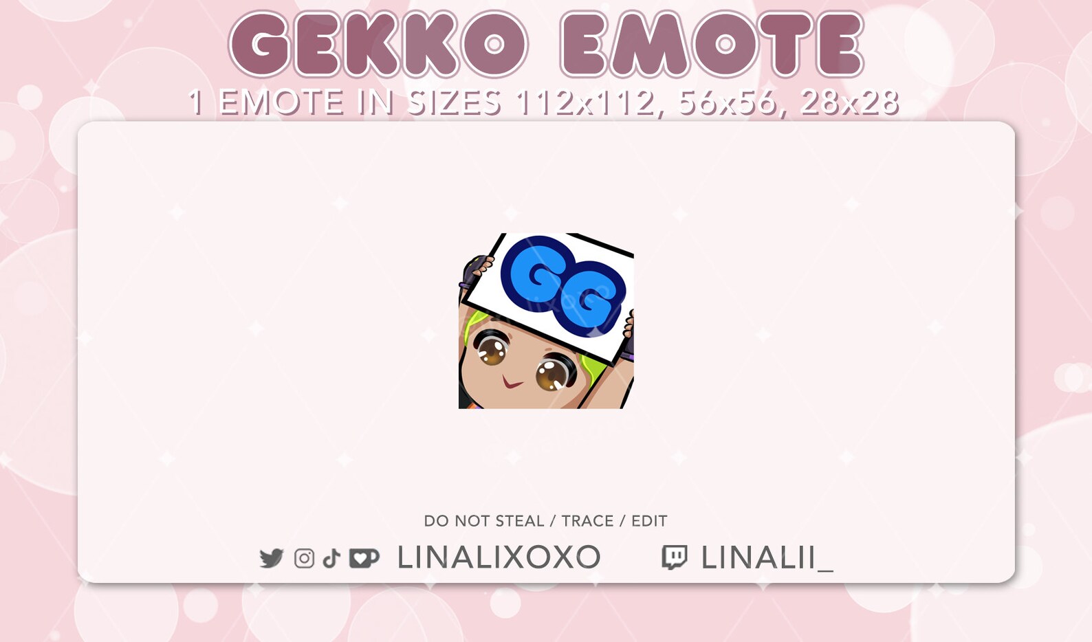 GG Good Game Valorant Gekko Emote | Cute Chibi Twitch Streamer Discord ...
