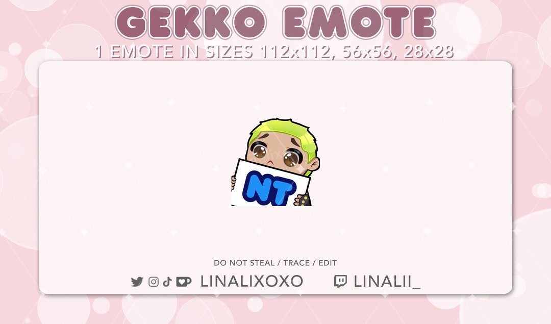 NT Nice Try Valorant Gekko Emote | Cute Chibi Twitch Streamer Discord ...