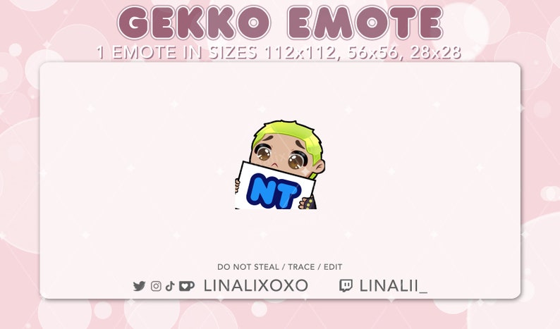 NT Nice Try Valorant Gekko Emote | Cute Chibi Twitch Streamer Discord ...