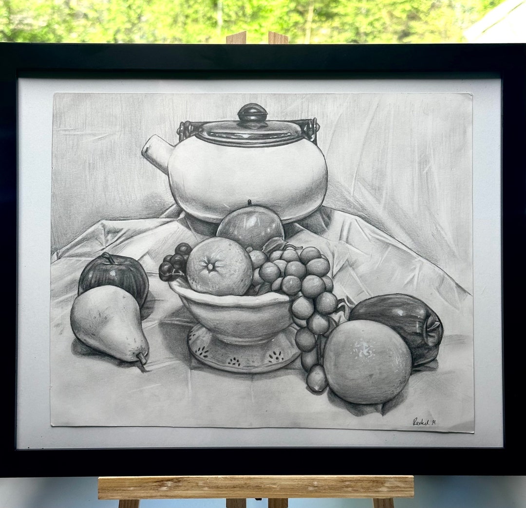 Table Setting Traditional Drawing - Original Piece (1/1) - Frame ...