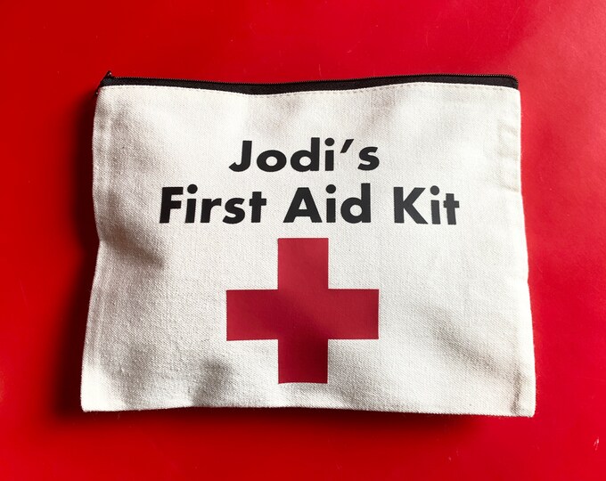 Custom First Aid Kit 9x7 Personalized First Aid Bag Housewarming Gift ...
