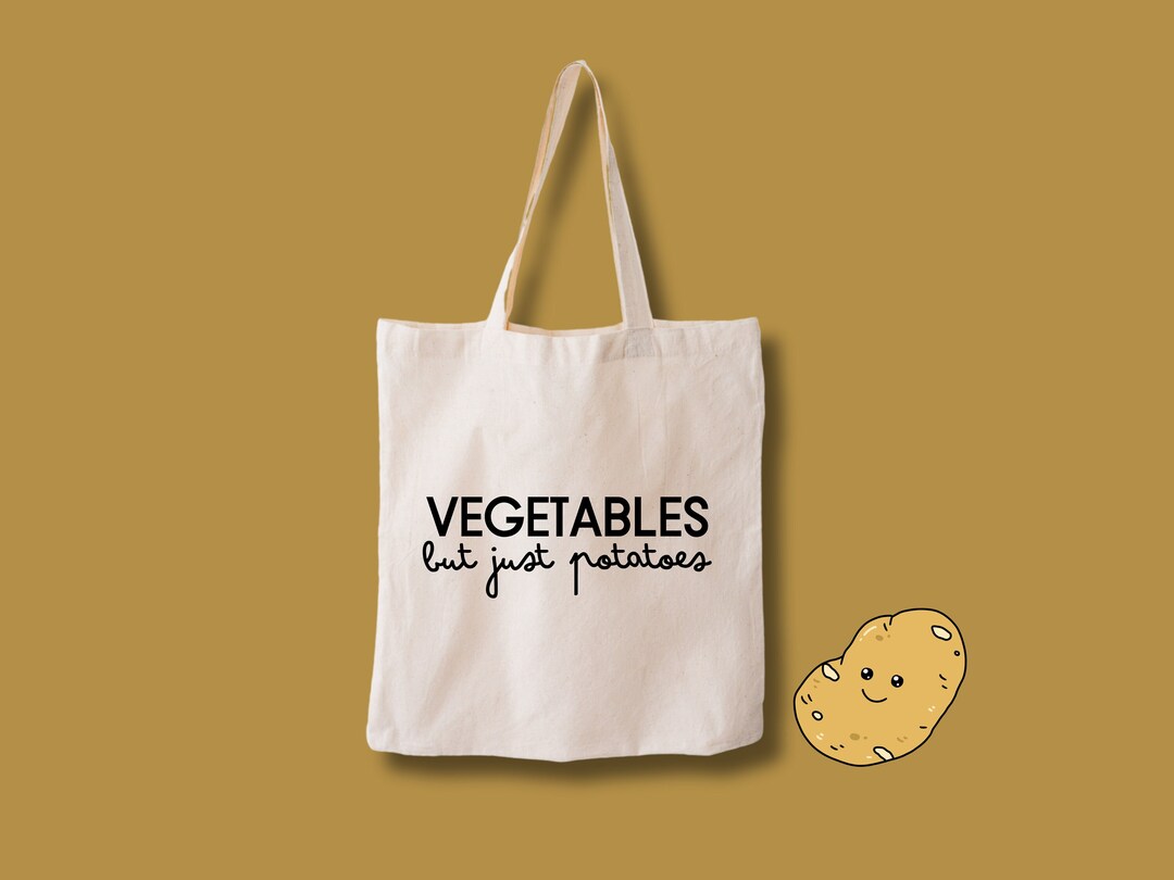Tote Bag Potato Lover Reusable Grocery Bag Cloth Vegetable Bag Fabric ...