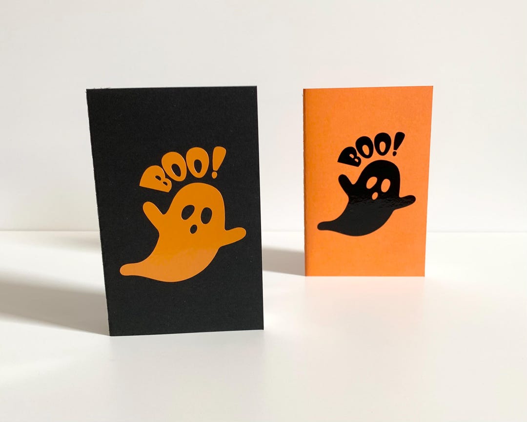 Mini Halloween Notebook Ghost Journal Spooky Season Gift Lined Journal ...