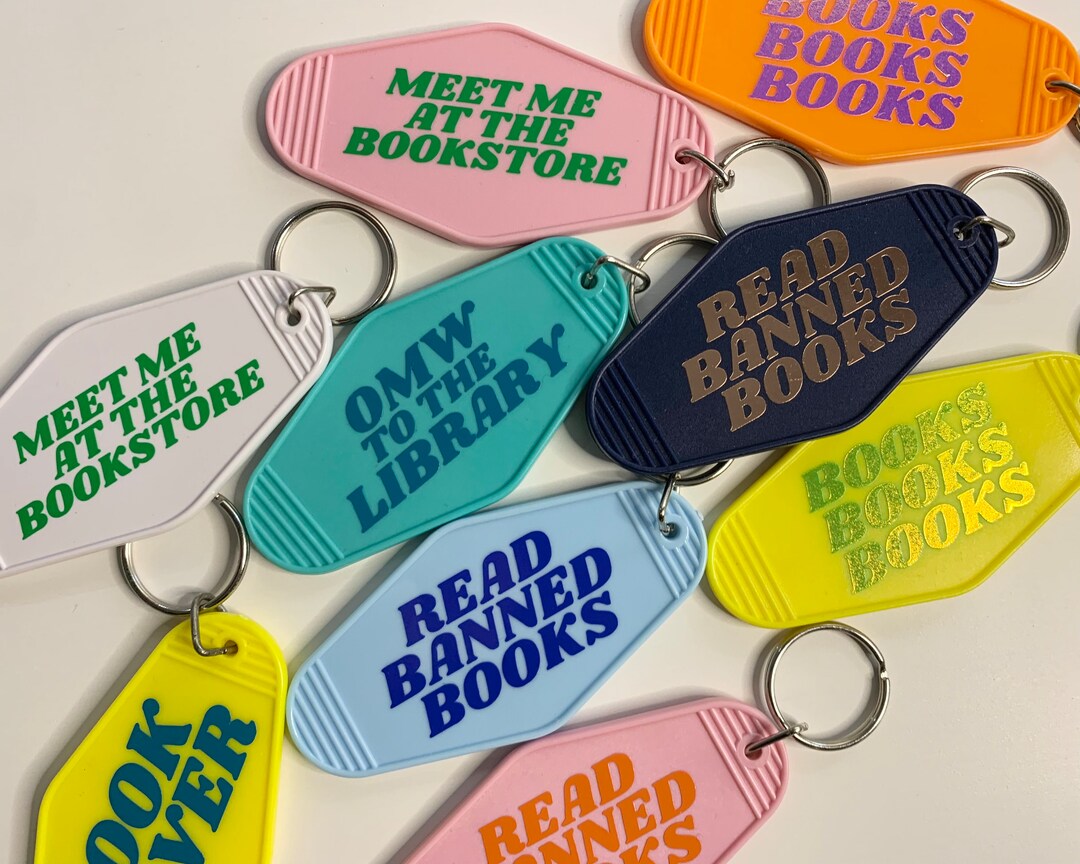Limited Edition Premade Book Motel Keychain Library Book Motel Keychain ...