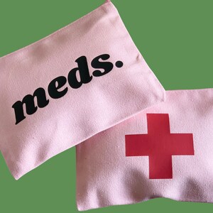 First Aid Pouch Pink First Aid Kit Girly Red Cross First Aid - Etsy