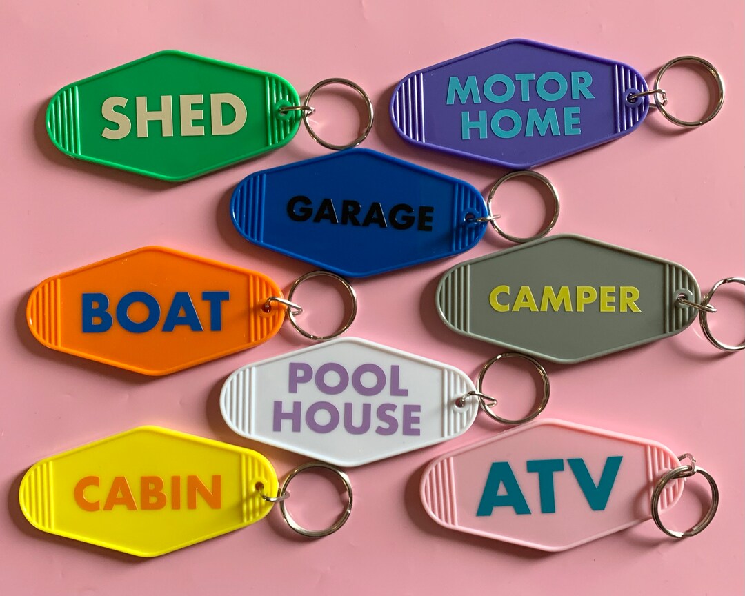 Motel Keychain Colour Coded Organize Your Life Label Practical ...